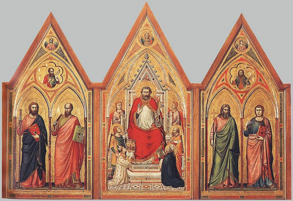 Die Stefaneschi Triptychon (verso) von Giotto di Bondone